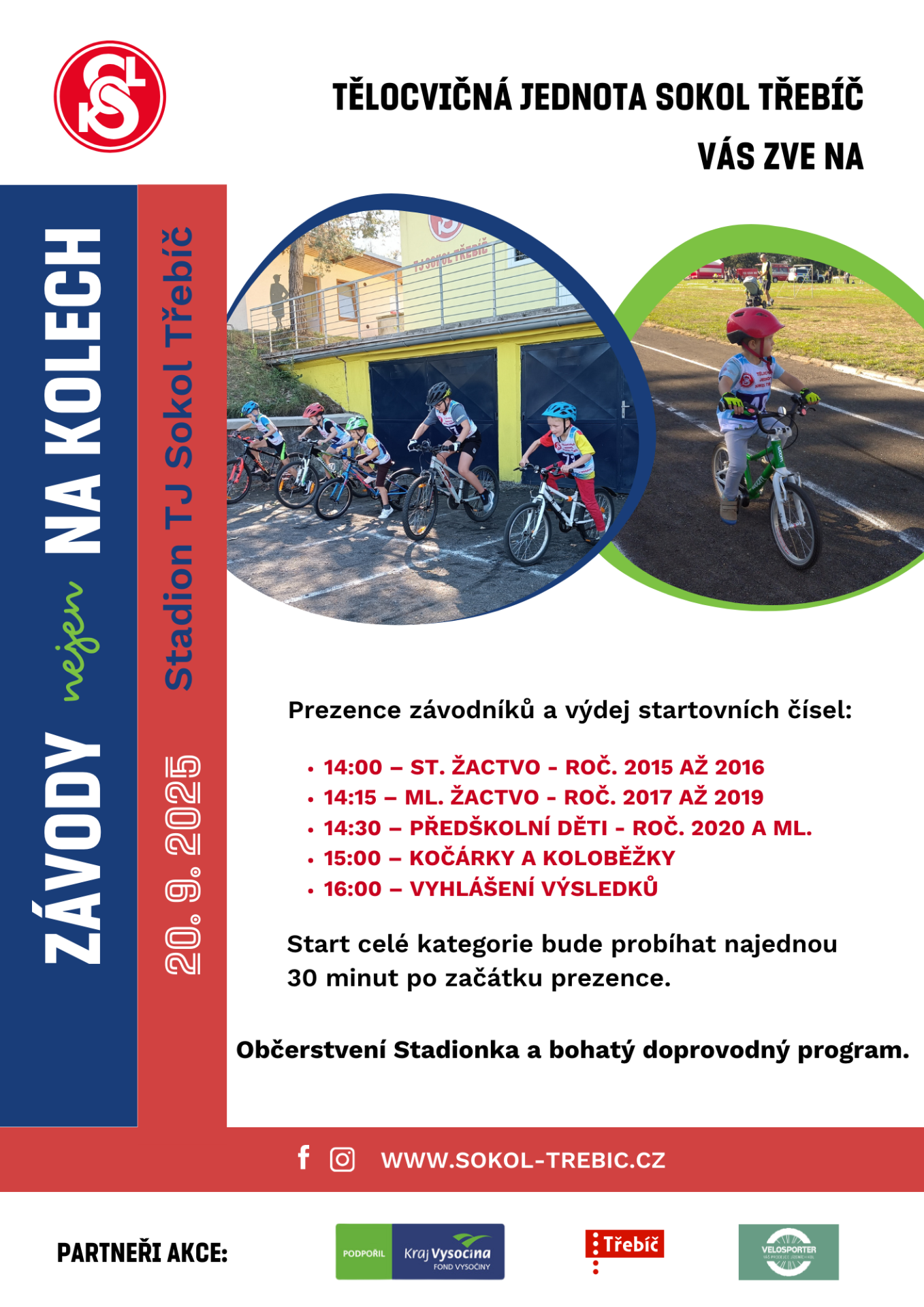 Závody nejen na kolech :: Tělocvičná jednota Sokol Třebíč